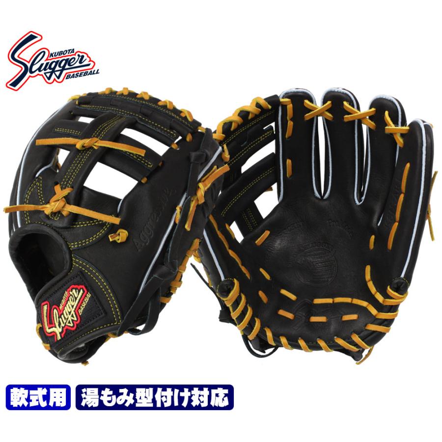 久保田スラッガー 軟式 グローブ KSN-AR1 ブラック セカンド ショート L5のやや小さめのヨコトジ版 M号球対応 : ベースボールショップGTK - 通販 - Yahoo!ショッピング