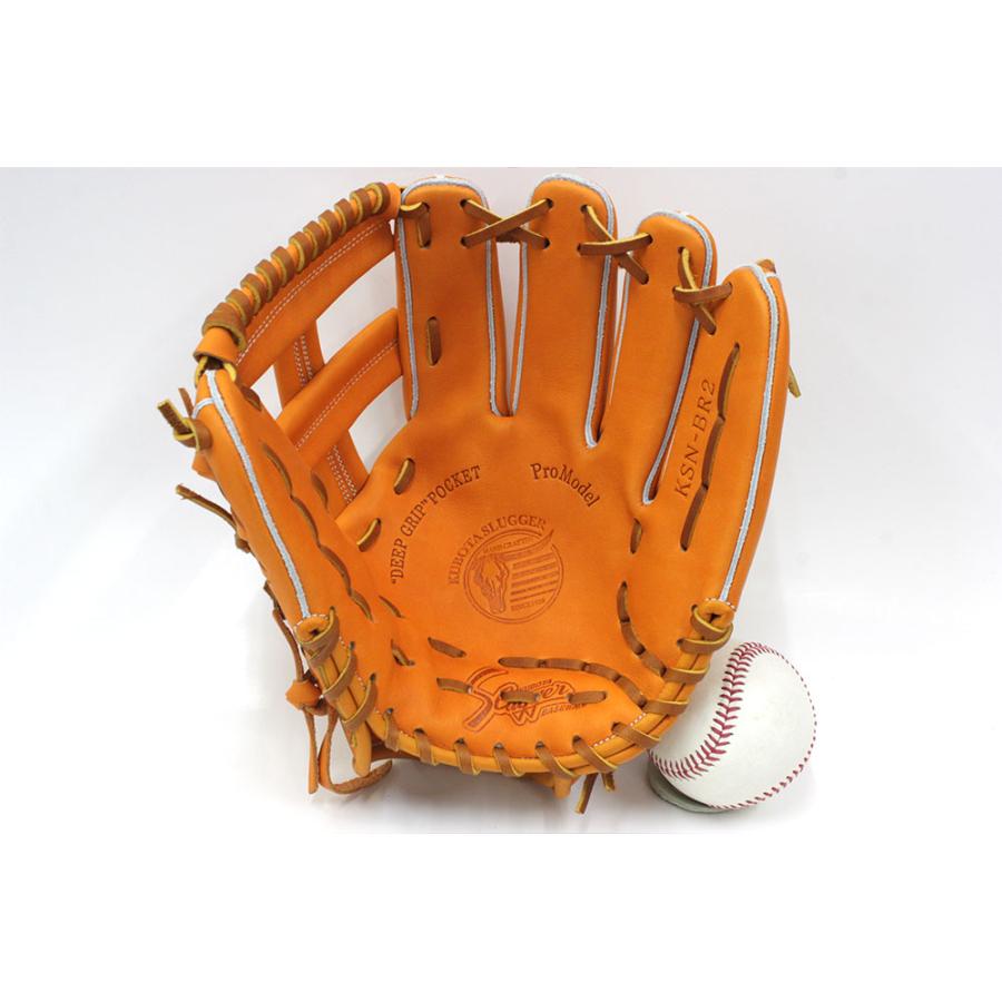 久保田スラッガー 2025 軟式 グローブ KSN-BR2 KSオレンジ 内野手用 セカンド ショート サード M号球対応 : ベースボールショップGTK - 通販 - Yahoo!ショッピング
