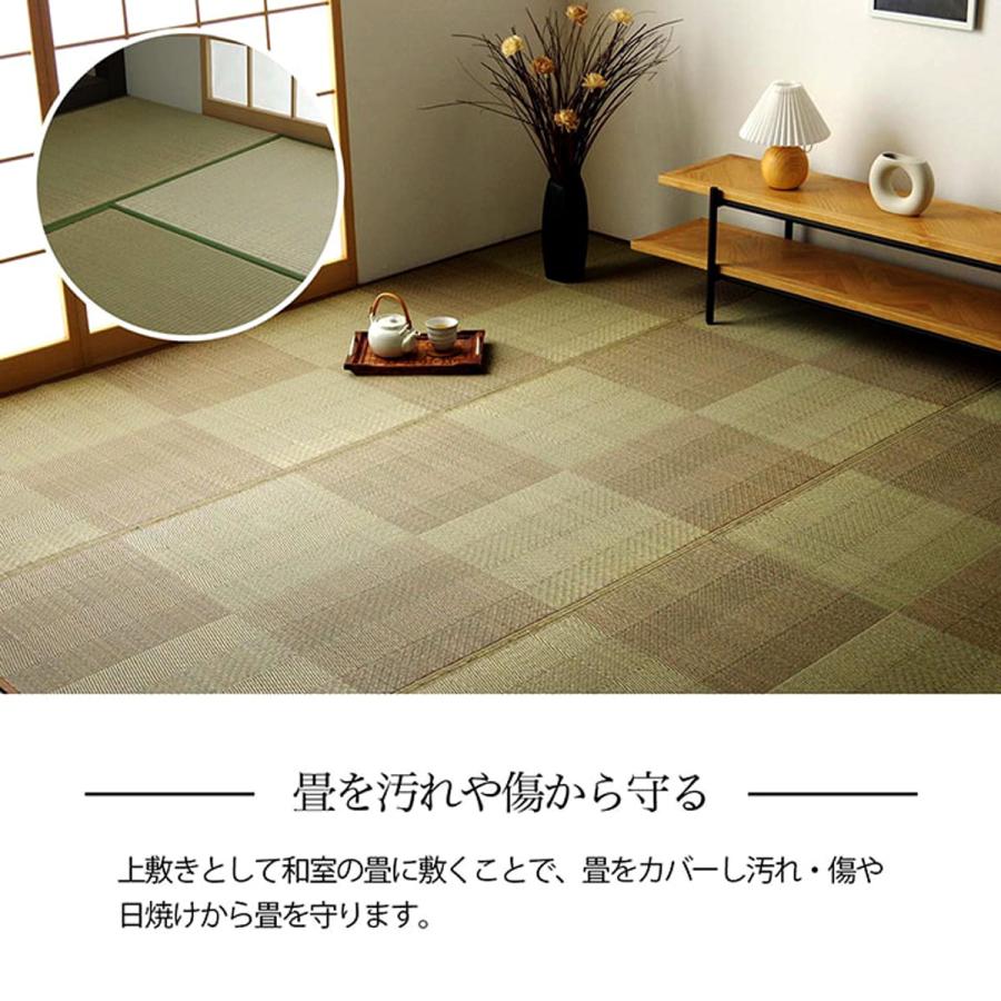 い草ラグ 花ござ カーペット 格子柄 本間4.5畳 掃除簡単 抗菌防臭 消臭 「ルネ」（約286×286cm） :i4350014:GOODTIME ショッピング - 通販 - Yahoo ...