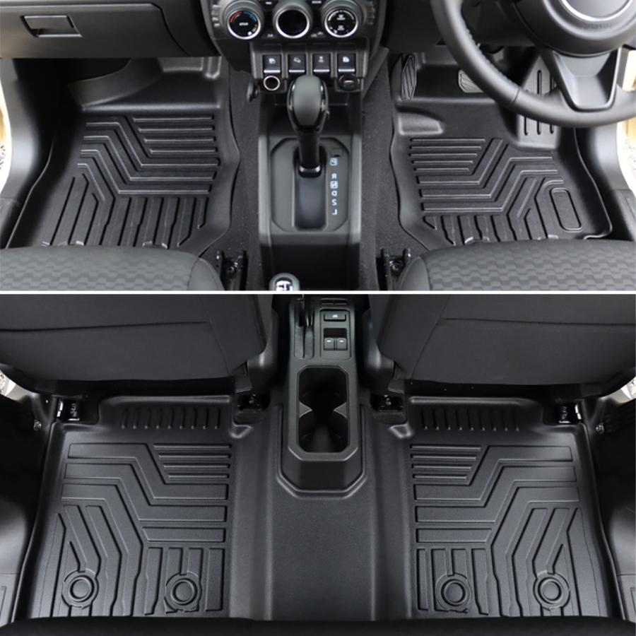 ジムニー ノマド 5ドア JC74W パーツ セット割 ラゲッジマット&フロアマット 運転席 助手席 2列目 ラゲッジ 防汚 防水 4P 内装 カスタム アクセサリー : グーポンショップ ...