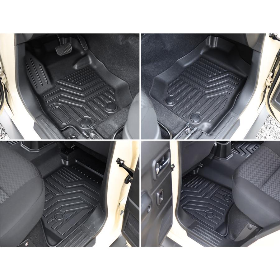 ジムニー ノマド 5ドア JC74W パーツ セット割 ラゲッジマット&フロアマット 運転席 助手席 2列目 ラゲッジ 防汚 防水 4P 内装 カスタム アクセサリー : グーポンショップ ...