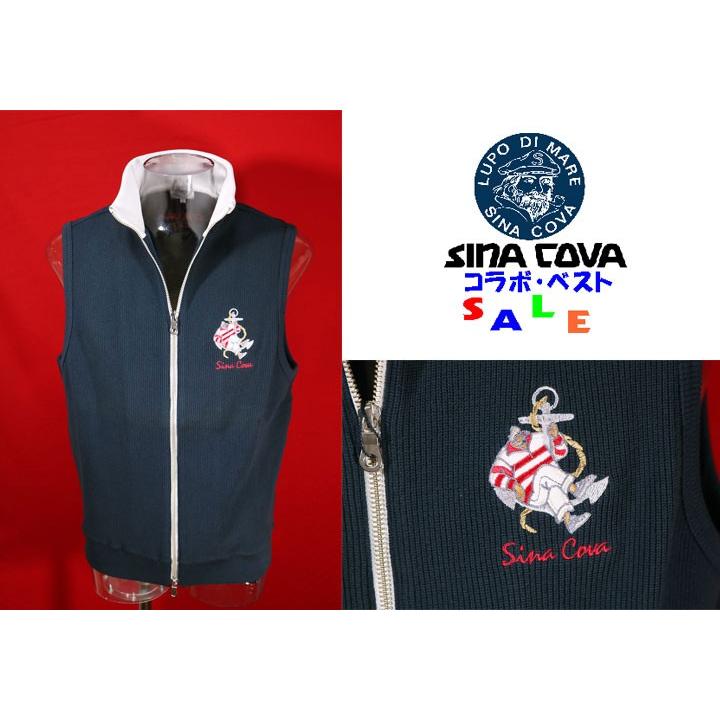 SINA COVA ★シナコバ＜40％OFF＞SINA & Guest-One コラボベスト 限定品＞ベスト＜Mサイズ・Lサイズ・LLサイズ＞紺-kb66 : Guest-one - 通販 ...