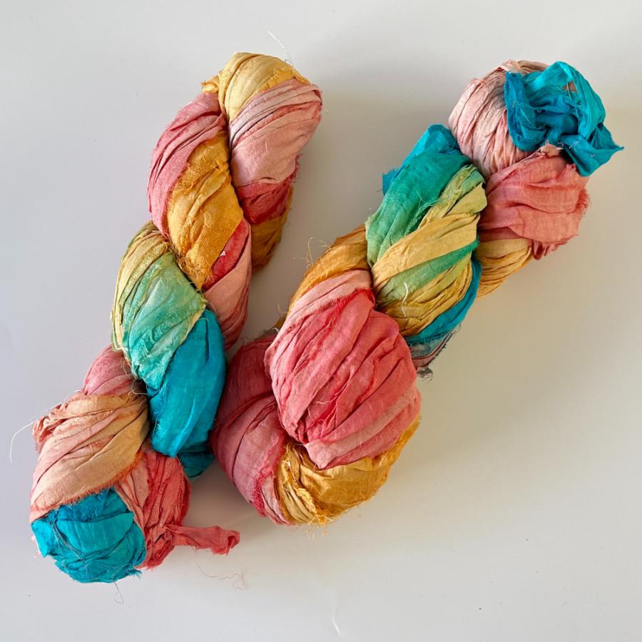 リサイクルサリーリボン Jaipur sunset : Guild by POD 毛糸ショップ - 通販 - Yahoo!ショッピング