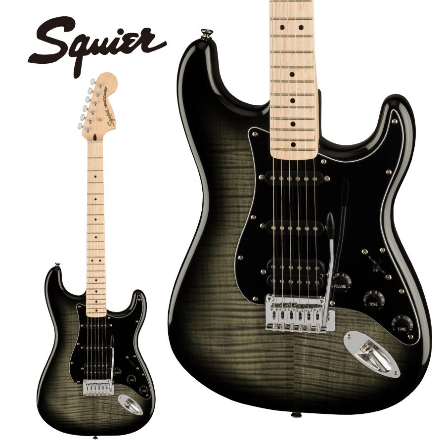 Fender Squier Affinity Series Stratocaster FMT HSS - Black Burst ...