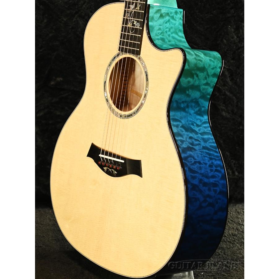 Taylor Custom GA AA Quilt Maple/Premium Sitka Spruce -Carribean Fade ...