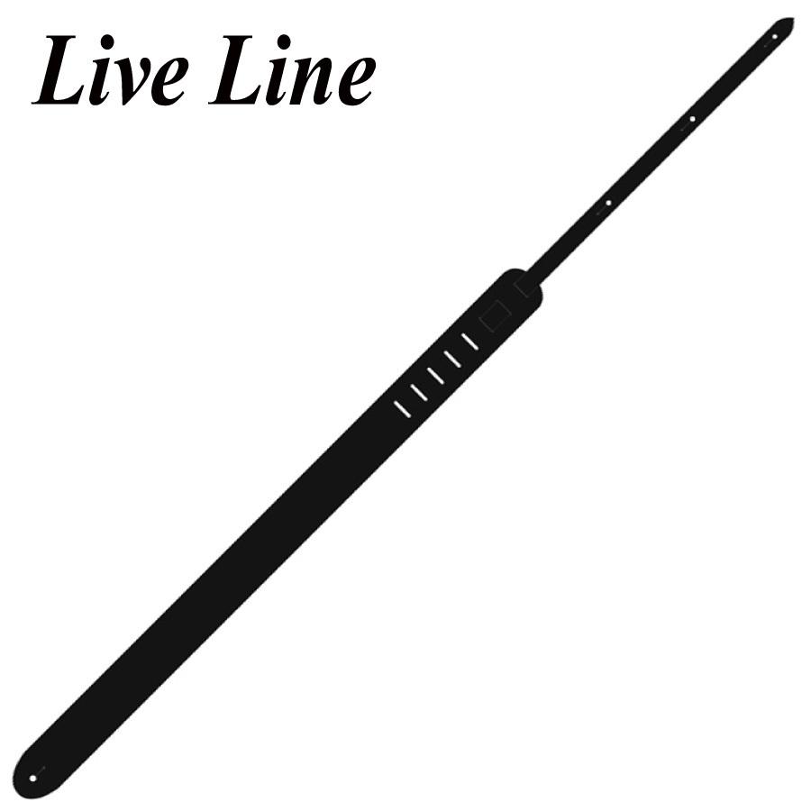 Live Line "TOCHIGI" Leather Straps YM85 -BLK- ギターストラップ :ym85-blk:ギター ...