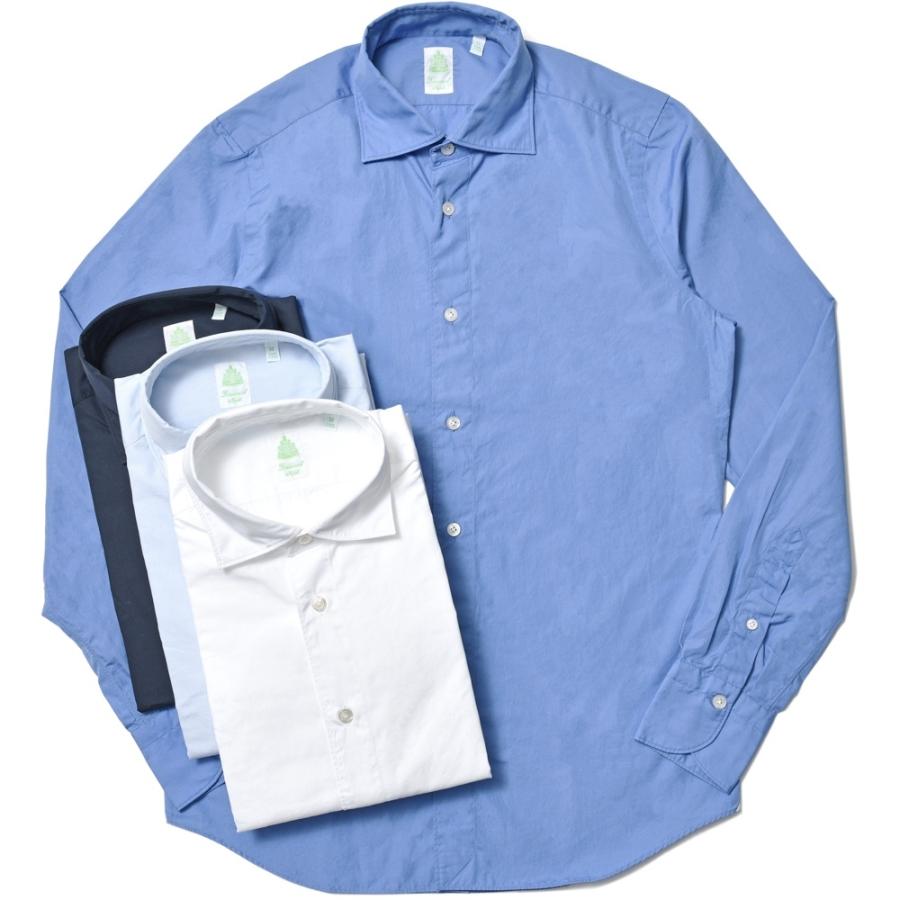 Finamore（フィナモレ）LUIGIルイジ/BALIバーリ ウォッシュドコットンブロードワイドカラーシャツ C0147 11042023039 : guji - 通販 - Yahoo!ショッピング