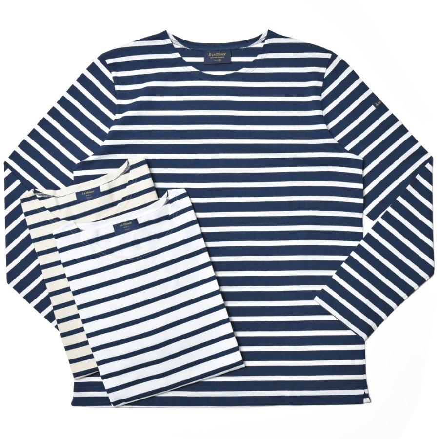 Le Minor（ル ミノア）コットンマリンボーダーL/Sクルーネックカットソー 61928H/D43 12046000045 : guji - 通販 - Yahoo!ショッピング