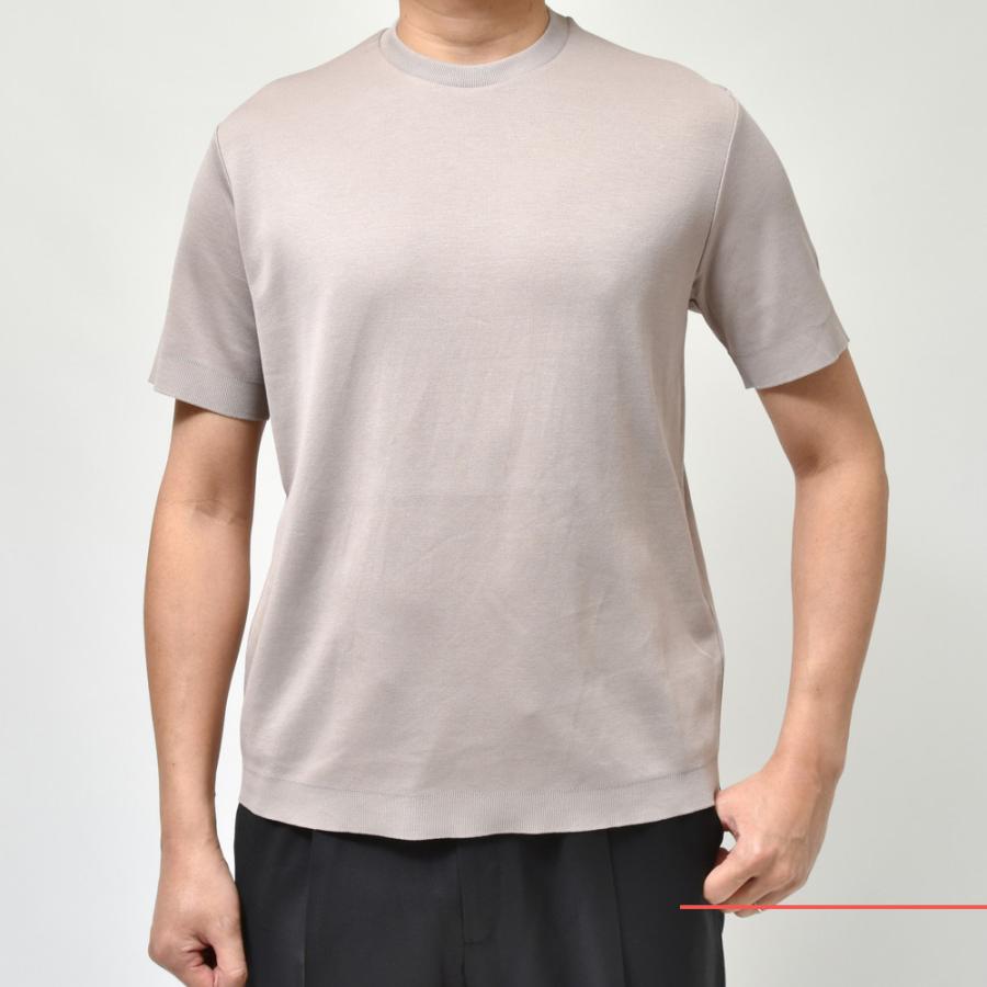 HERNO（ヘルノ）ジャージニットエフェクトS/Sクルーネックカットソー JG000206U-52059 12141000132 : guji ...