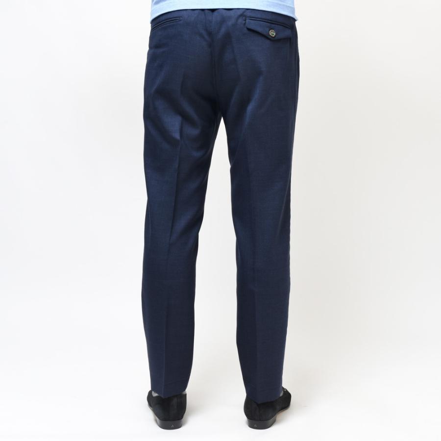 BERWICH（ベルウィッチ）BERTOベルト ナチュラルストレッチウールメランジトロピカル1プリーツバックシャーリングテーパードパンツ VB6954 13031006039 : ...