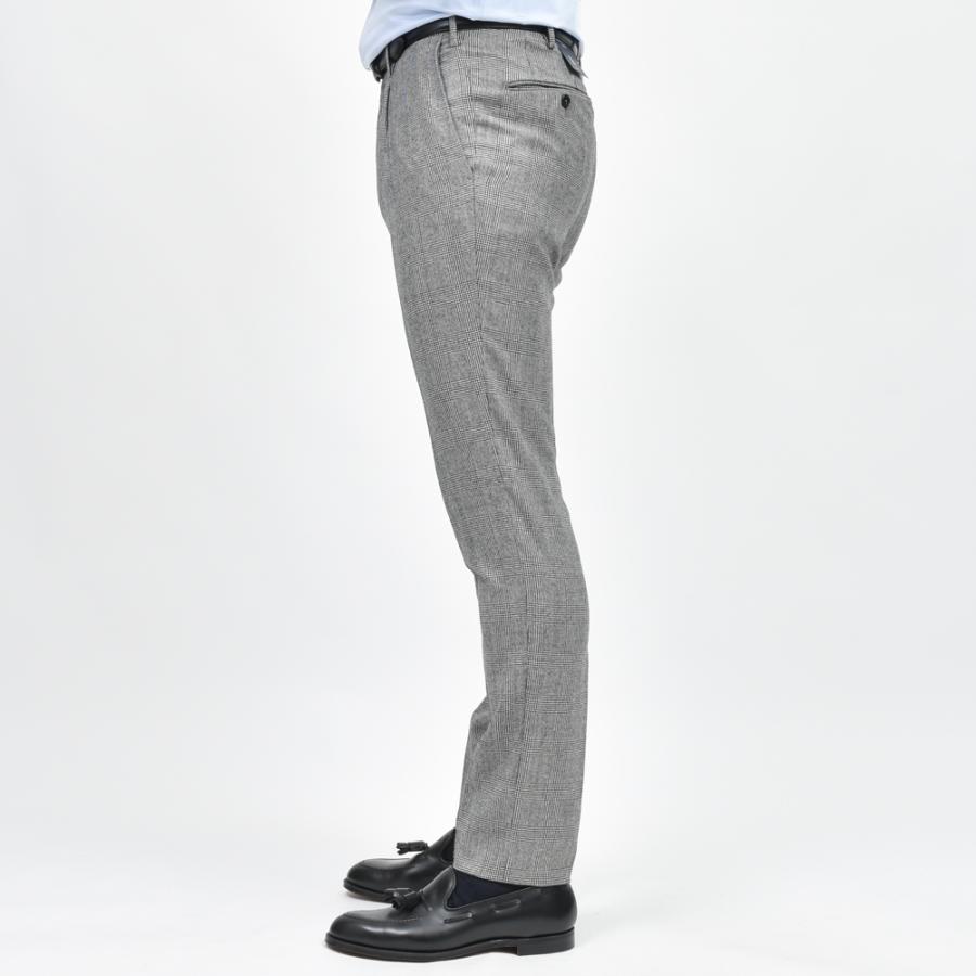 INCOTEX（インコテックス）SLIM FIT SUPER110'sウールサキソニーチェック1Pテーパードパンツ 1T0031-1783A ...