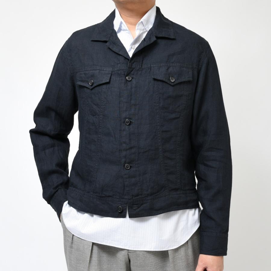 BAGUTTA （バグッタ）ウォッシュドリネンソリッド3rdタイプトラッカージャケット CLINT GLW/00045 14031001054 : guji - 通販 - Yahoo!ショッピング
