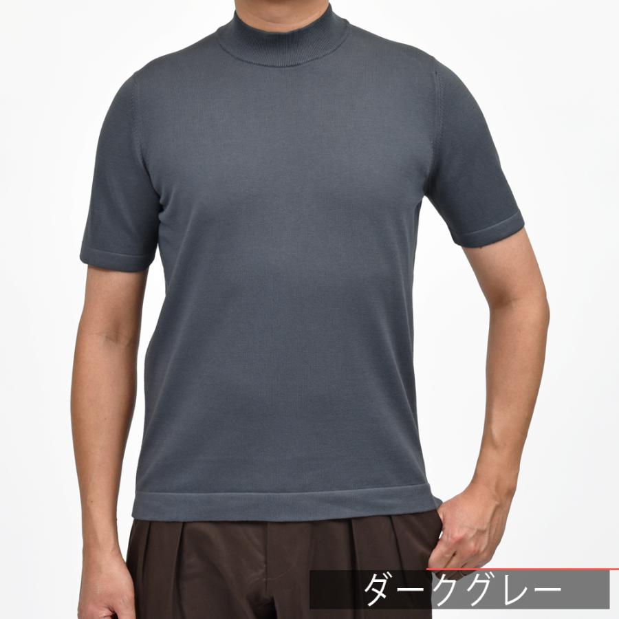 GRAN SASSO（グランサッソ）12ゲージソフトコットンS/Sモックネックニット 58109/18120 16051001035 : 16051001035 : guji - 通販 ...