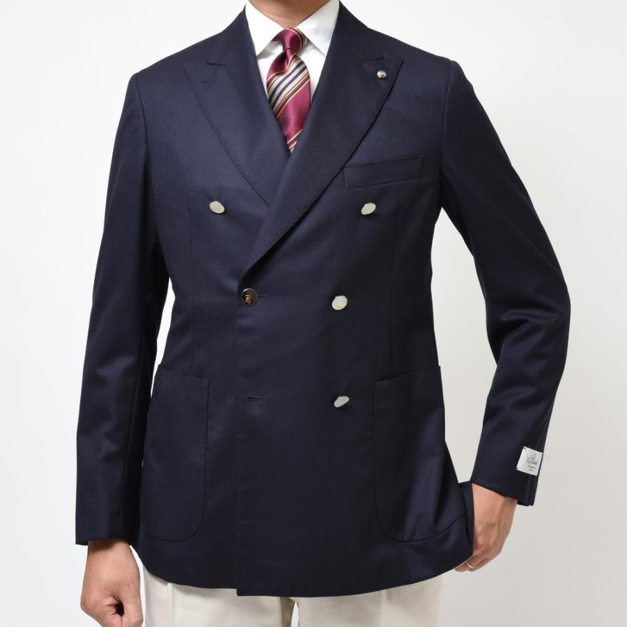 Belvest（ベルベスト）SUPER120'sウールサキソニー6Bダブルジャケット（シルバーメタルボタン） JACKET IN THE BOX G10312-467 17032200020 ...