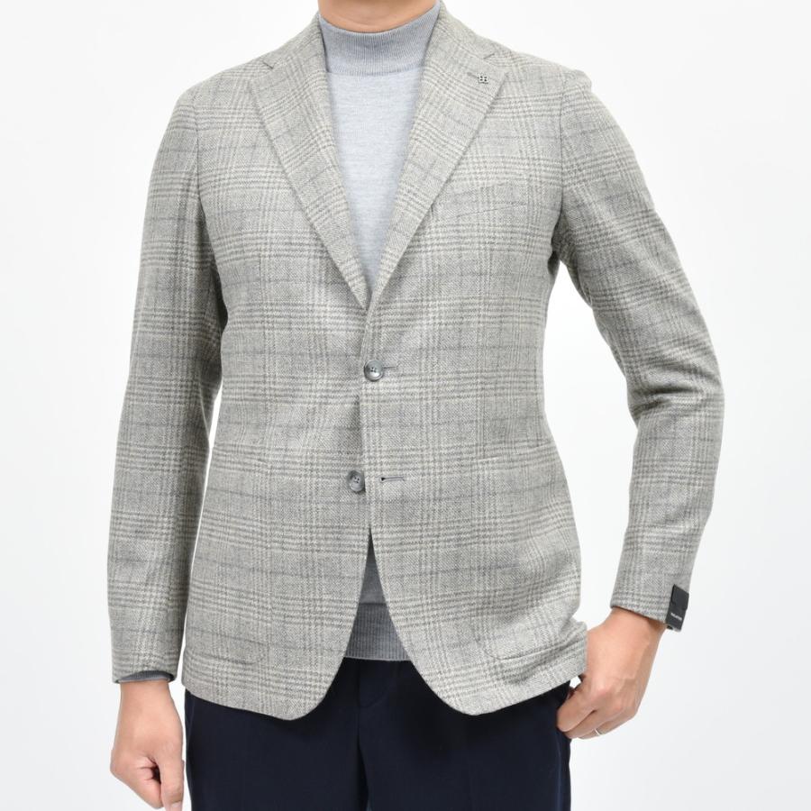 TAGLIATORE（タリアトーレ）MONTECARLOモンテカルロ ウールカシミアライトツィードオーバーチェック2Bジャケット ...