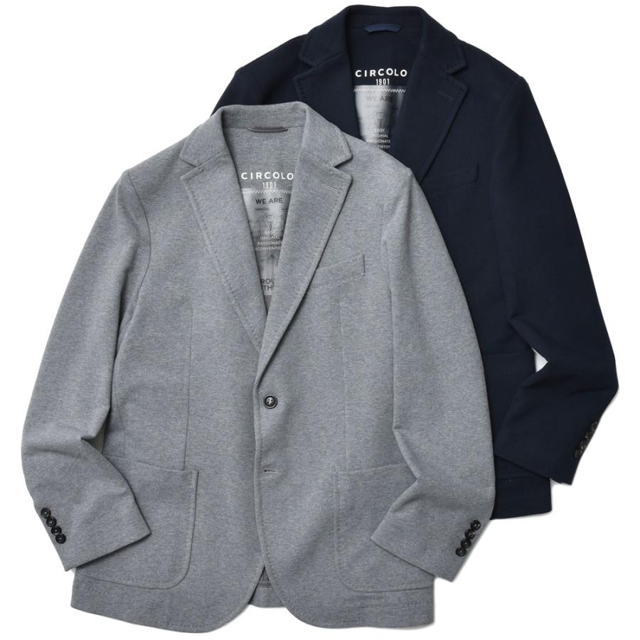 CIRCOLO1901（チルコロ1901）コットンジャージ2Bジャケット 444043A01 17042601109 PS3 : guji - 通販 - Yahoo!ショッピング