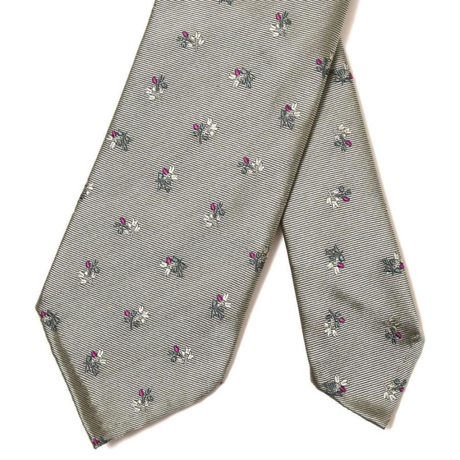 Atto Vannucci（アット ヴァンヌッチ）シルクツイルボタニカルジャガードスフォデラートタイ 2sf-50300/503023 ...