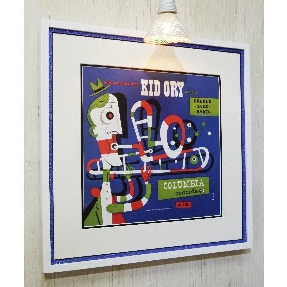キッド・オリー/ジャズ名盤 ポスター 額付/Kid Ory/New Orleans Jazz/dixieland jazz/ディキシーランド ...