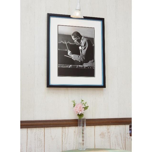 ミルト・ジャクソン/アート ピクチャー 額装/1953 NY/モダン ジャズ・カルテット/Milt Jackson/MJQ/Modern Jazz Quartet/モノクロ 写真 : ガン ...
