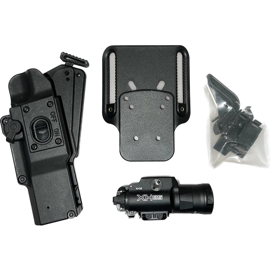 レプリカ SFタイプ MasterFireホルスター＆XH35ライト SET マスターファイアー ハンドガンライト LED ...