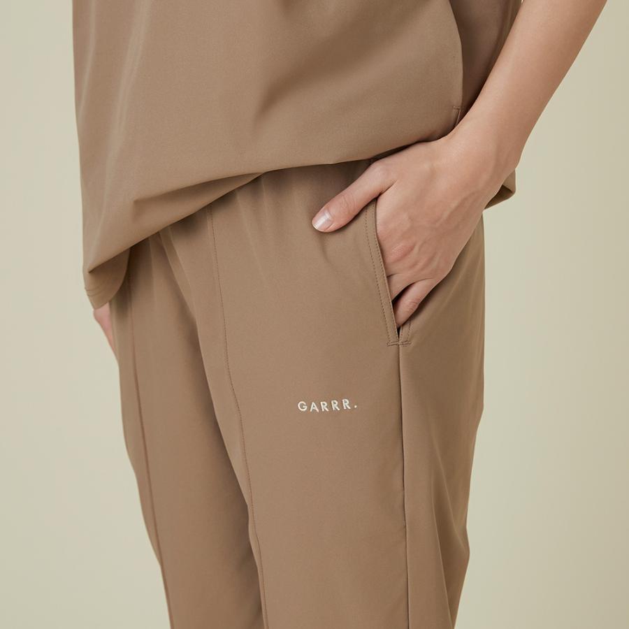 GUNZE（グンゼ） パンツ レディース スリット 撥水加工 ダブルポケット ユニセックス お散歩 ペットとお揃い 犬 GARRR ガルル S ...