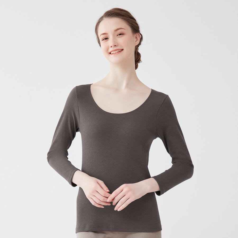 GUNZE グンゼ 直営店限定 綿100% 8分袖 長袖 あったかインナー レディース 秋冬 日本製 保湿 裏起毛 敏感肌 theGUNZE CK2846 CK4546 : グンゼ公式ヤフー店 ...