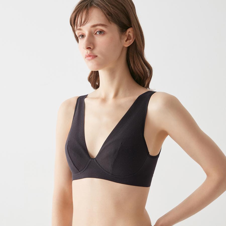 KIREILABO グンゼ GUNZE キレイラボ ノンワイヤーブラジャー 肌側綿100％ レディース 綿混 オーガニック 通年 女性 Fitte : グンゼ公式ヤフー店 - 通販 ...