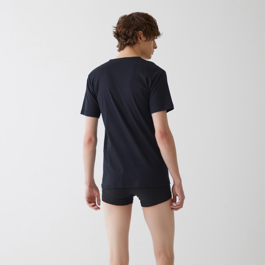 グンゼ 肌着 インナーシャツ メンズ 春夏 半袖 Vネック V首 冷感 消臭加工 天然綿100％ 涼しい 爽やか ムレにくい ...