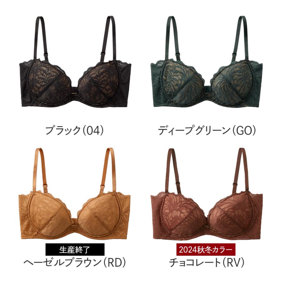 Tuche グンゼ GUNZE トゥシェ ブラジャー ワイヤー 総レース 補整 脇高 レディース 脇肉 かわいい セクシー 寄せ ストレッチ 脇高ブラ JB3026H B70-E75 ...