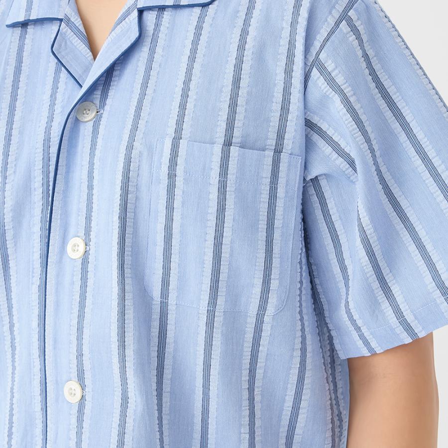 GUNZE グンゼ パジャマ メンズ 半袖 綿100％ 夏 先染サッカー 部屋着 寝間着 寝巻き S M L SF1035 : グンゼ公式 ...