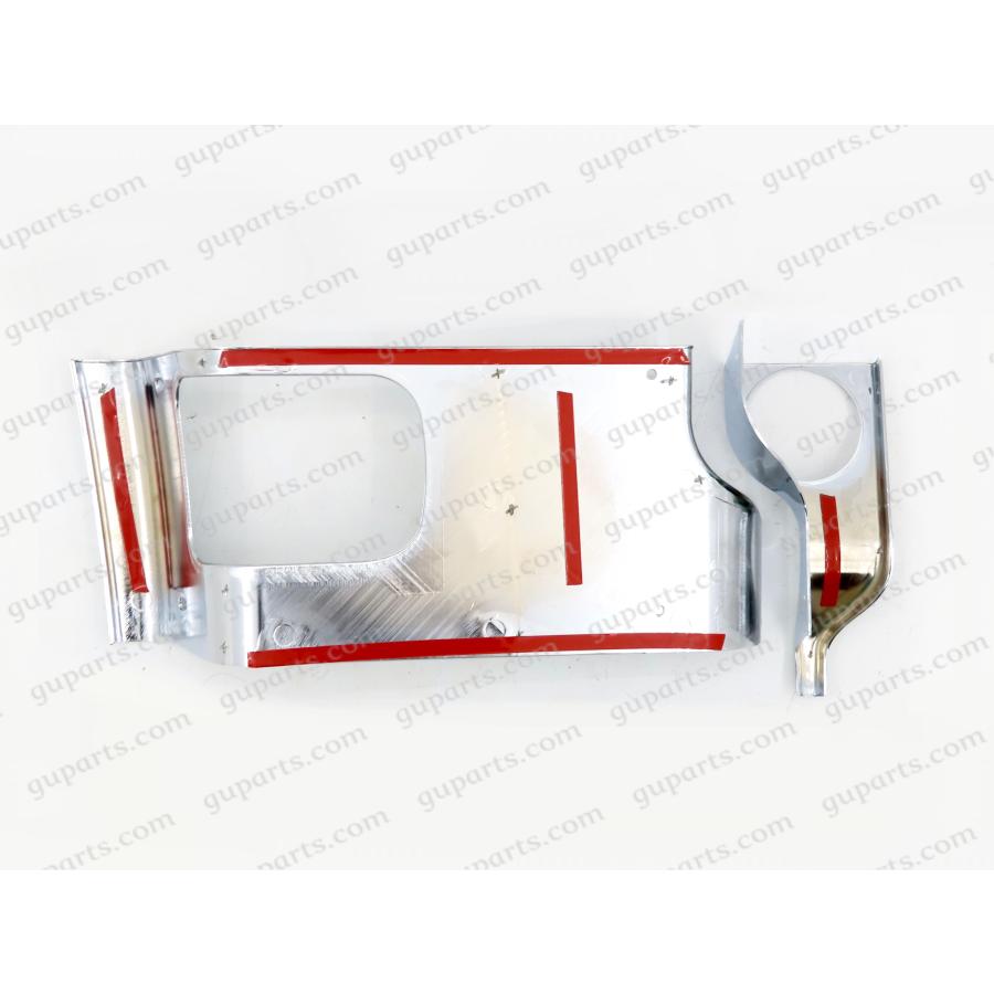 いすゞ ファイブスターギガ 左 ドア ステップ カバー ガーニッシュ サイド クローム メッキ 新型 ファイブスター ギガ GIGA : GU ...