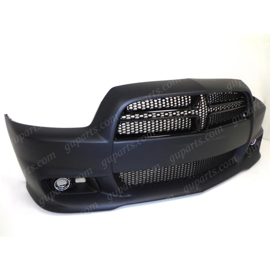 ダッジ チャージャー 2011〜2015 RT → SRT8 フロント バンパー ラジエーター フォグ グリル クローム メッキ トリム エアロ 68092596AA :DG011-BUMFS ...