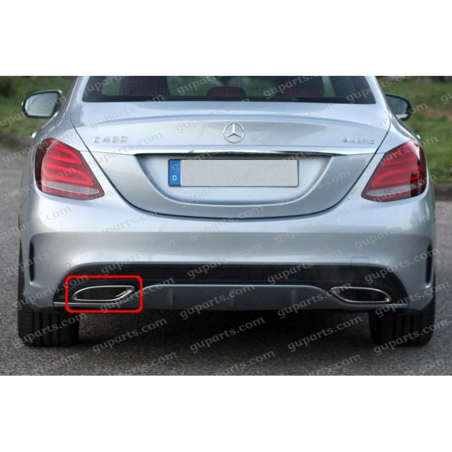 ベンツ GLC X253 2016〜 GLC200 GLC220d GLC250 GLC350e リア バンパー 左 マフラー エンド ...