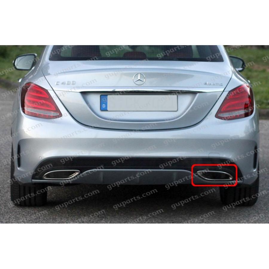 ベンツ GLC X253 2016〜 GLC200 GLC220d GLC250 GLC350e リア バンパー 右 マフラー エンド ...