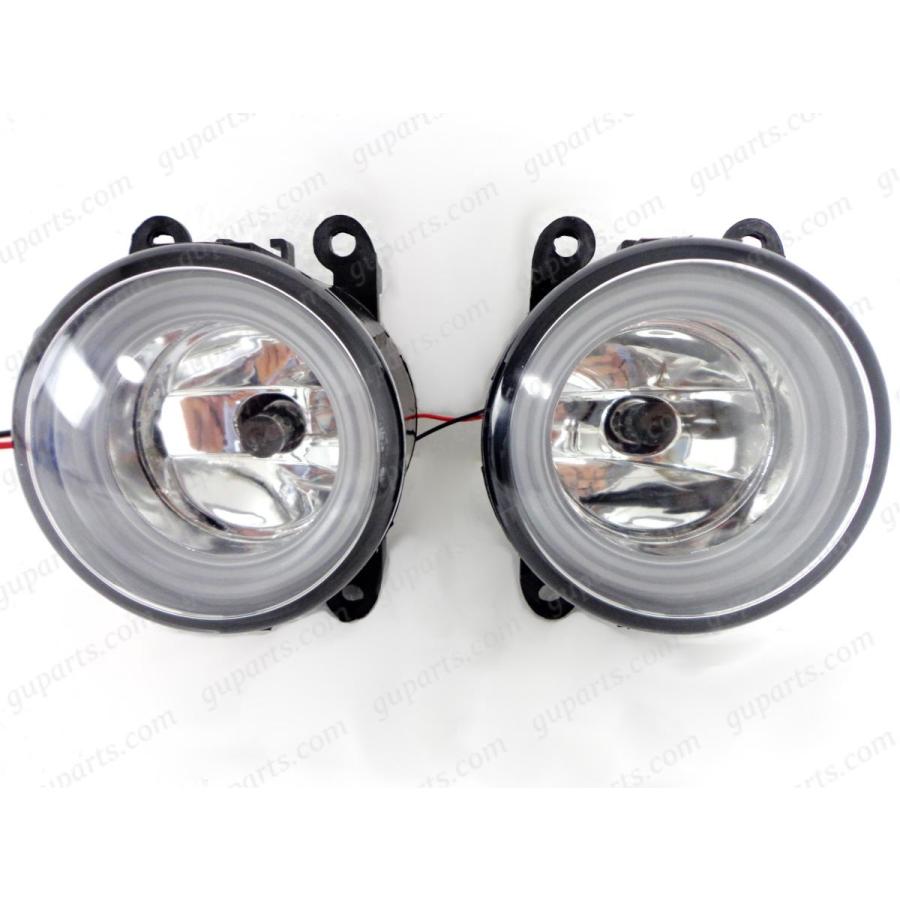 エルグランド ニッサン E51 NE51 ME51 MNE51 H14.5〜 LED ブルー イカリング デイ ライト 左 右 フォグ ランプ 26154-EA525 26150-8992C ...