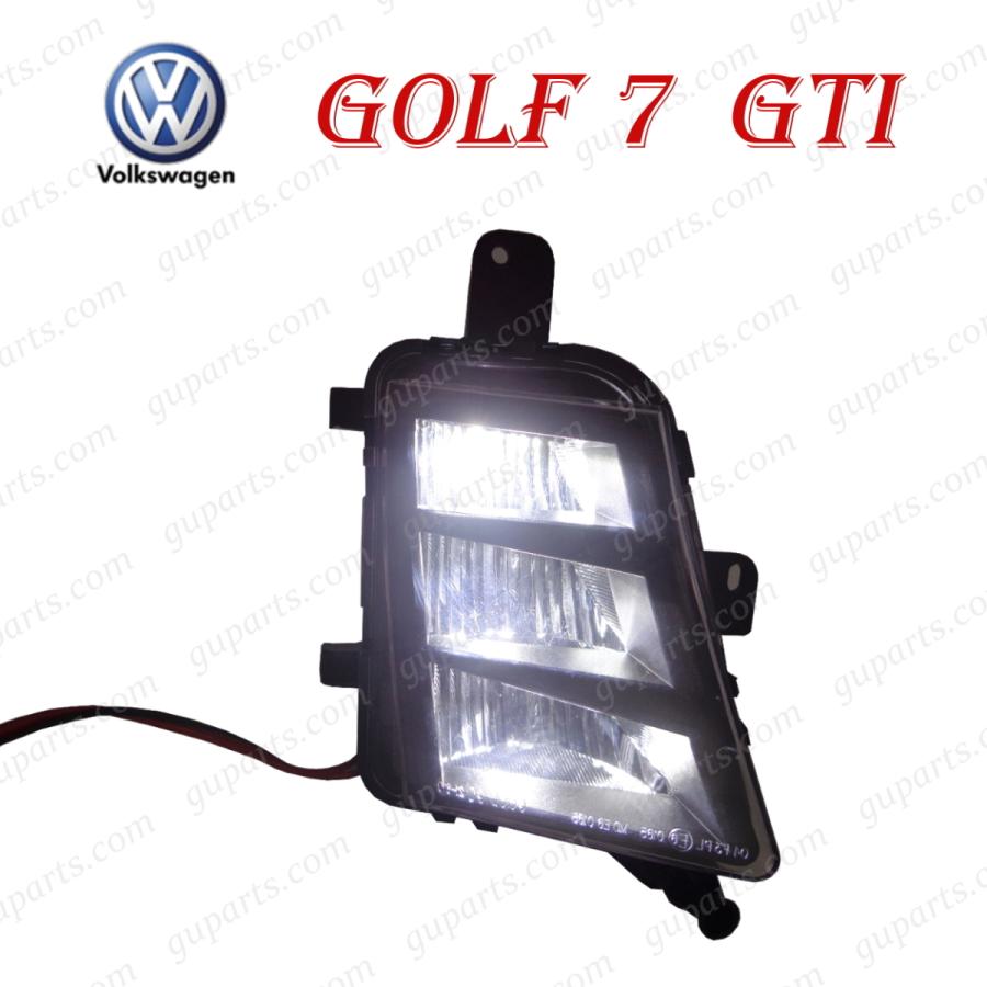 フォルクスワーゲン ワーゲン ゴルフ 7 GTI ABA-AUCHH 前期 右 LED フォグ ランプ デイ ライト 5G0941700 ...