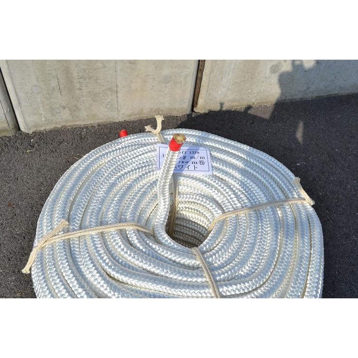 18mm/1m 切り売りロープ NWスーパーブレイドエステル24打ち白 : ロープハンター - 通販 - Yahoo!ショッピング