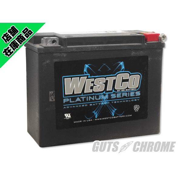 GUTS CHROME（ガッツ クローム） ハーレー バッテリー 80-96ツーリング ウエストコAGM 66010-82B互換 9800 ...