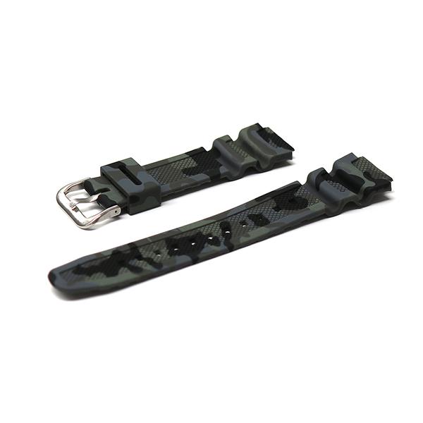 カシオ W-218 AQS810W S800W SGW 300H 400H AE 1000 1300 1200 etc 互換 18mm ラバー ベルト カムフラージュ ca-016 ...