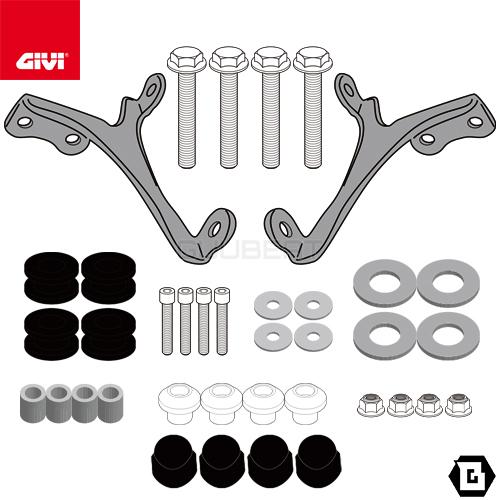 GIVI（ジビ） 【セール3/22まで】GIVI A8401A スクリーン8401A専用 取付キット フィッティングキット｜HARLEY ...