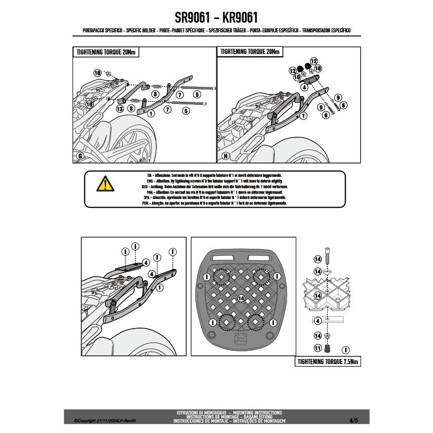 GIVI SR9061 キャリア スペシャルリアラック トップケース用／ROYAL ENFIELD ゲリラ 450専用 : GUUBEAT-MOTO - 通販 - Yahoo!ショッピング