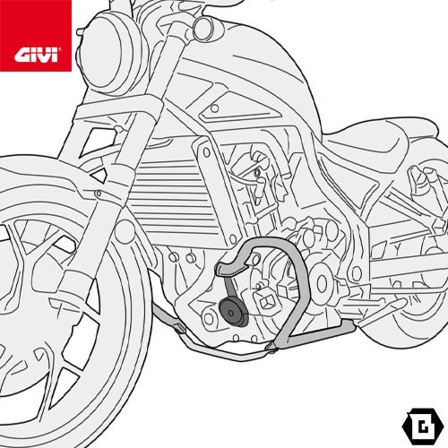 GIVI TN1194 TNシリーズ エンジンガード／HONDA CMX 1100 REBEL (21)専用／ジビ :TN1194 ...
