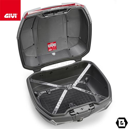 GIVI V58N MAXIA 5 トップケース MONOKEYタイプ 58L容量 シルバーパネル / レッドレンズ ブラック / シルバー : v58n : GUUBEAT-MOTO ...