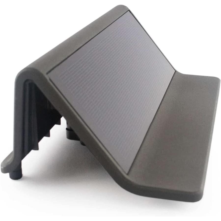 GWSOLAR ソーラー表札灯 門柱灯 【アルミダイキャスト合金 オフブラック色】Smart Lighting制御で夜間ずっと点灯 全灯 ...