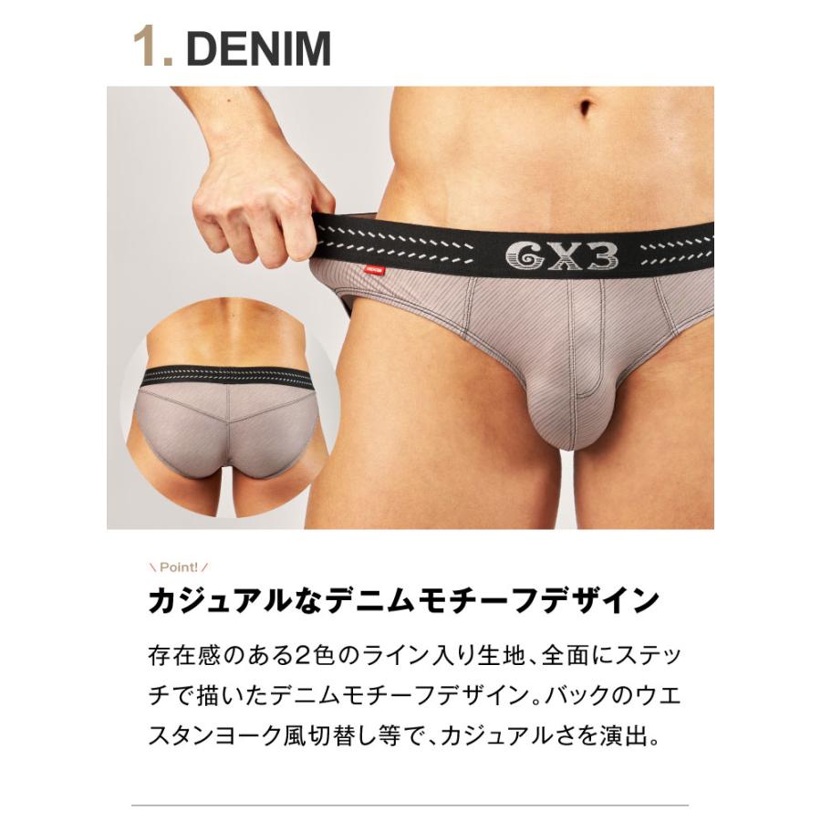 GX3 2枚パンツセット GX3/ジーバイスリー WESTERN ネイビー デニムステッチ ブリーフパンツ : GX3 - 通販 - Yahoo!ショッピング