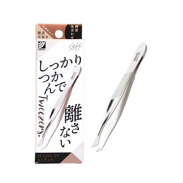 SJ-T250 しっかりつかんで離さない毛抜き 先斜めタイプ ピンセット ムダ毛 処理 除去 精密 先合わせ 眉毛 顔 フェイス 細かい 細い 産毛 太い 身だしなみ : 業務ドラッグ ...