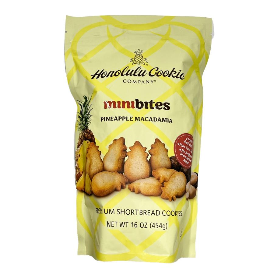 Honolulu Cookie Company ホノルルクッキー ミニバイツ パイナップル マカデミア 454g honolulu ...