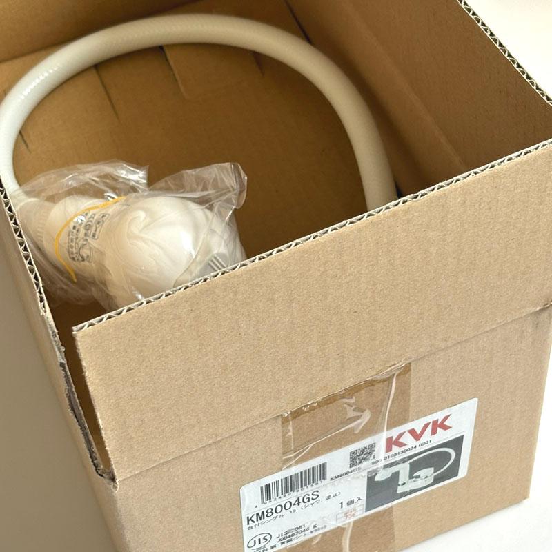 KVK 【長期保管品 1年以上】KVK シングル洗髪シャワー ゴム栓付き 台付シングルレバー 水回り 交換 シャワー 寒冷地仕様 ケーブイケー KM8004GS : はんなのリフォーム ...