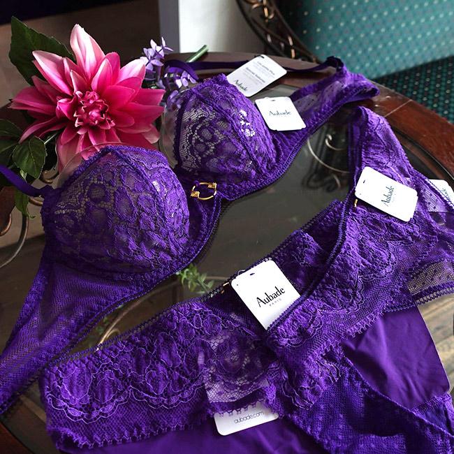 Aubade オーバドゥ Illusion Fauve ブラジリアンショーツ ULTRAVIOLETカラー レース 大きいサイズ インポートランジェリー フランス aubade : イイもの ...