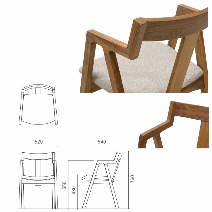 マスターウォール シーオーアールワンェア COR1 ダイニングチェア RANK1 ウォールナット レッドオーク コモングレード Masterwal エディションストア福井 :COR1:h ...